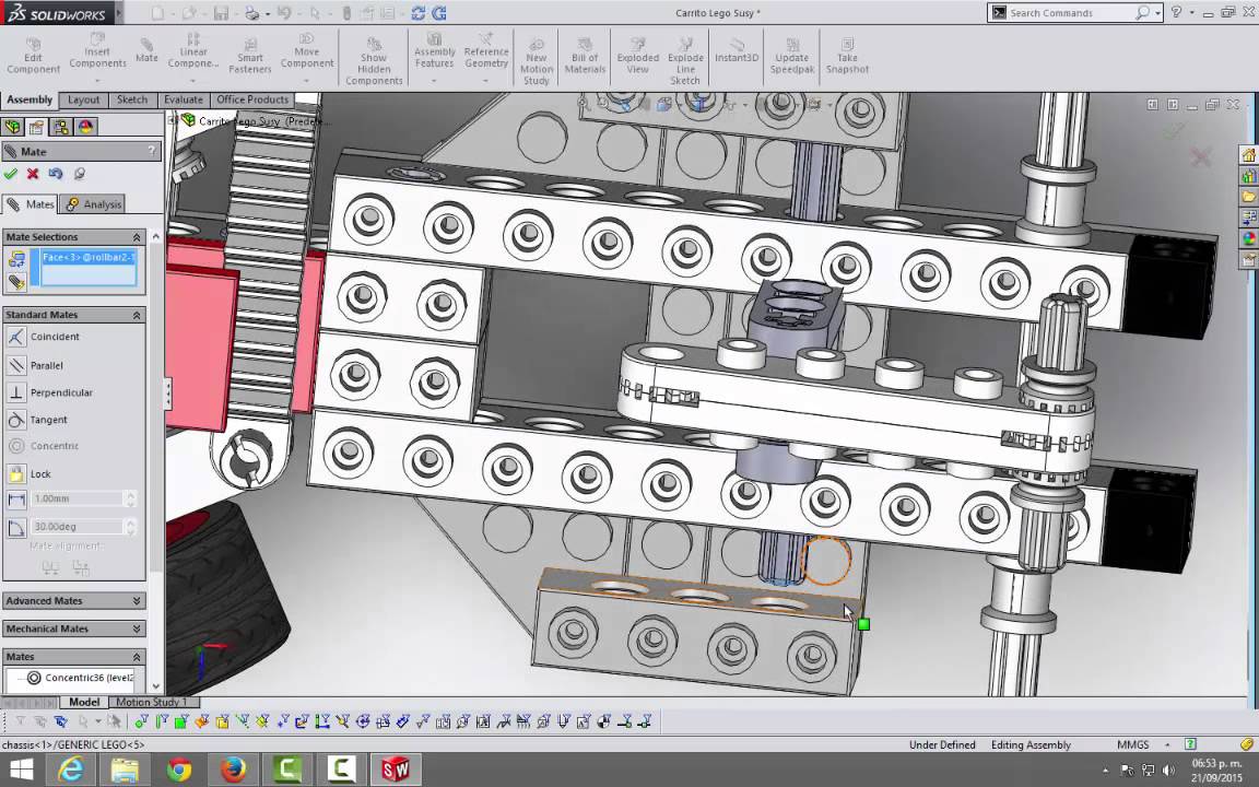 Solidworks Tutorial - Cómo armar tu carrito de Lego - YouTube