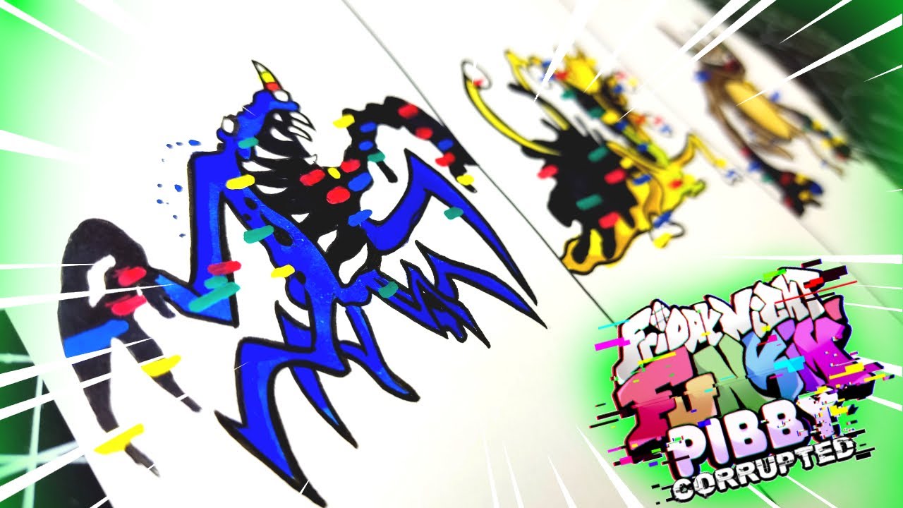 DIBUJO FRIDAY NIGHT FUNKIN vs GARTEN OF BAN BAN 2 PIBBY CORRUPTED | FNF ...