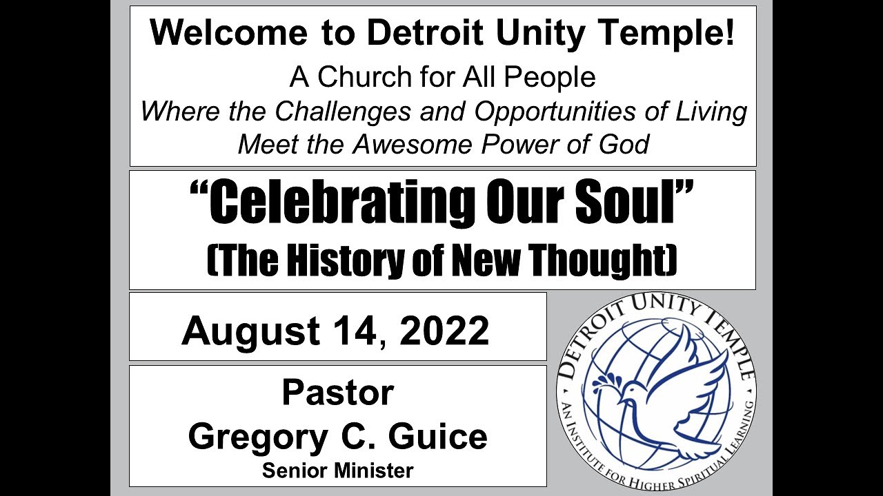Detroit Unity Temple Sunday Service 08-14-2022 - YouTube