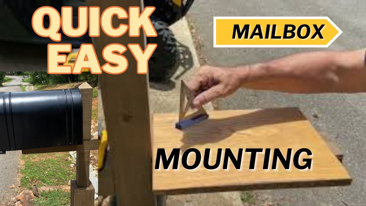 Mailbox Installation Without Brackets | DIY Tutorial - YouTube