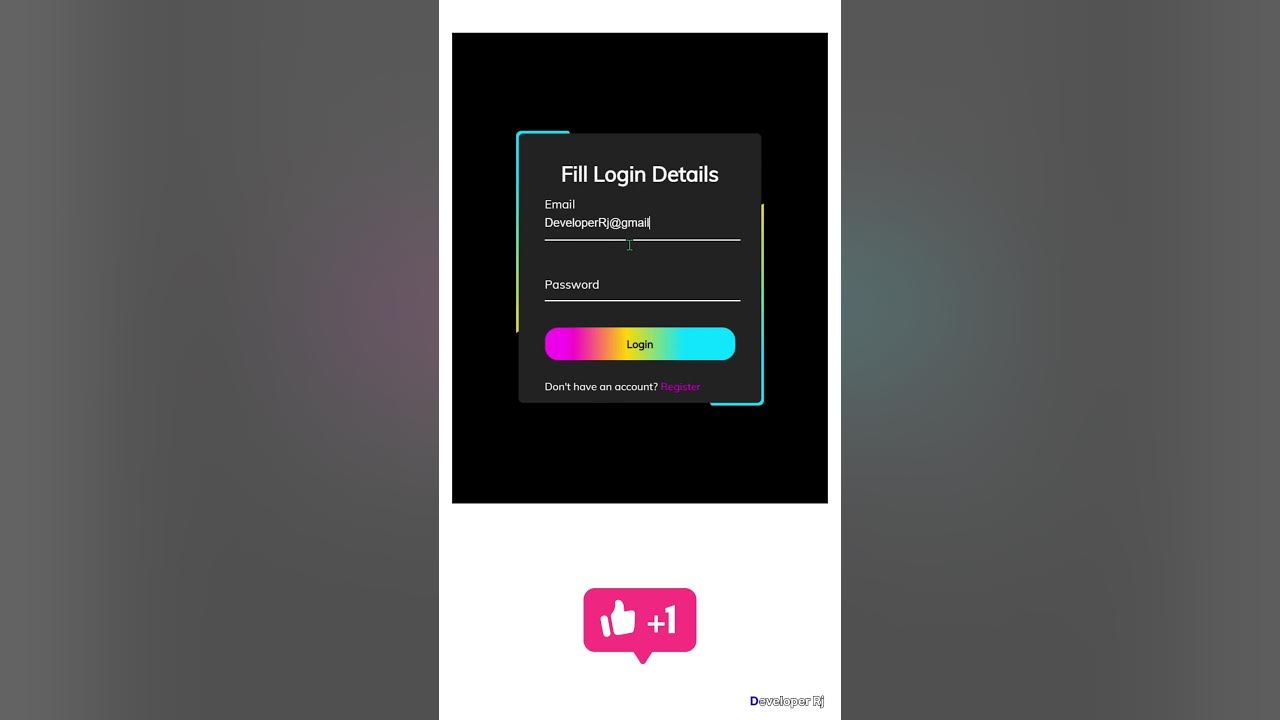 Dynamic form using HTML, CSS, JAVASCRIPT | Day14 | 50 Days 50 Projects Challenge | Developer Rj ...