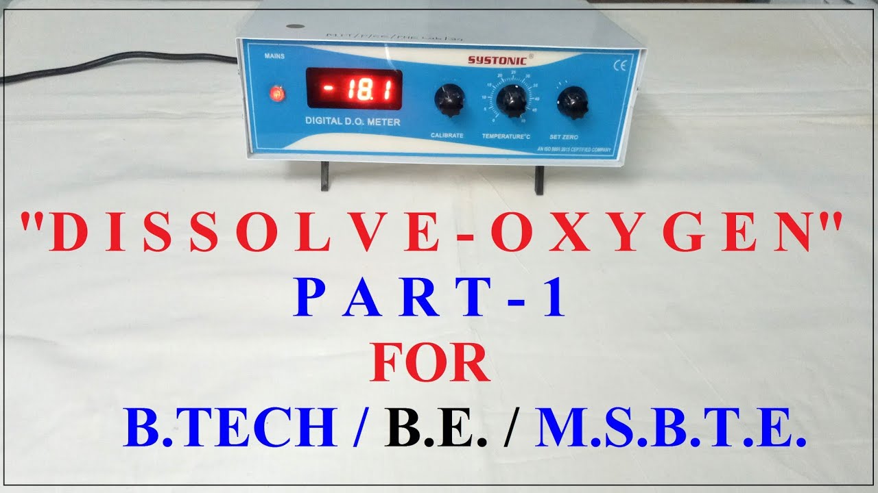 DISSOLVE OXYGEN - PART 1 THEORY ( In Just 5 min)" - YouTube