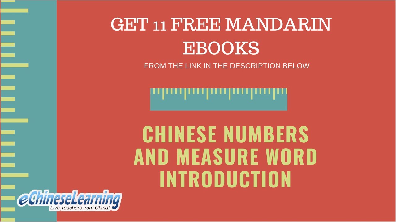 Mandarin Chinese Numbers and Measure Word Introduction with ...