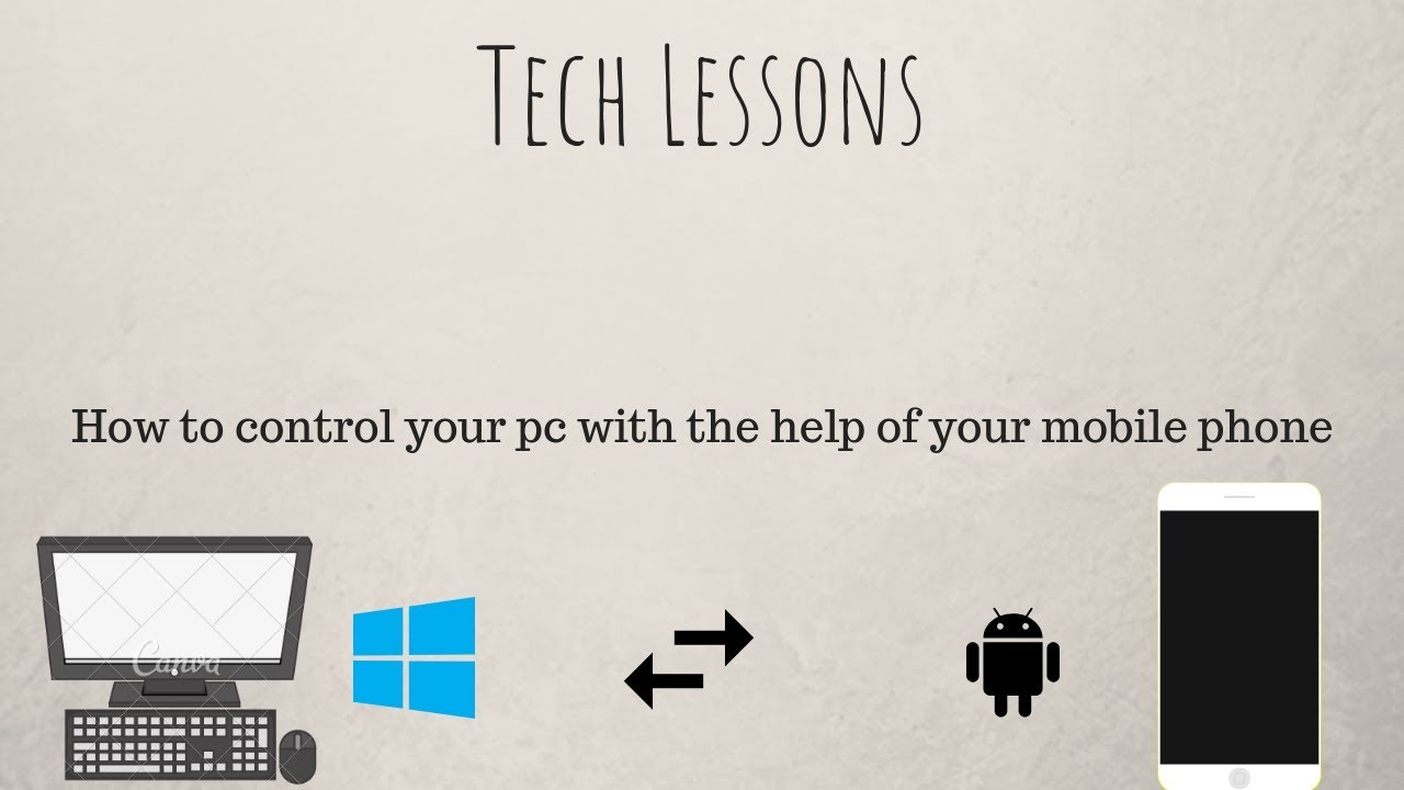 How to control your PC with your MOBILE PHONE - YouTube