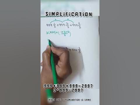 👉👉👉Simplify easily //Simplification easy method #Shorts#Magical math tricks - YouTube