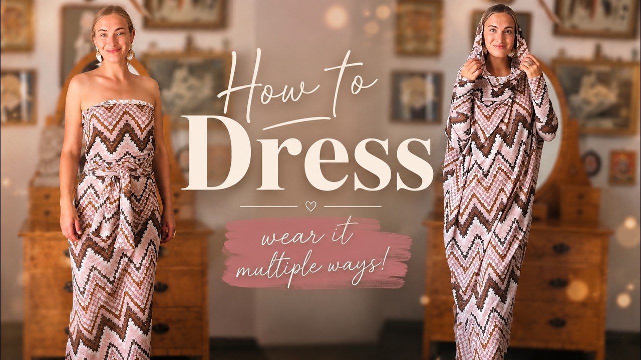 How to sew long dress with long sleeves? Beginners friendly pattern ...