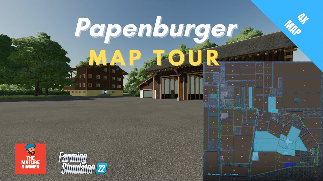 NEW FS22 4X MAP! Papenburger - Map Tour | Farming Simulator 22 - YouTube