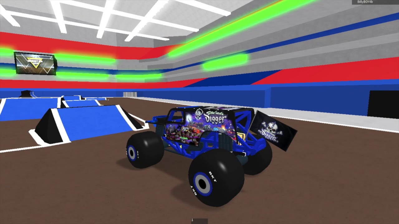 Roblox monster jam ST. Louis, MO Freestyle (broken physics but still ...