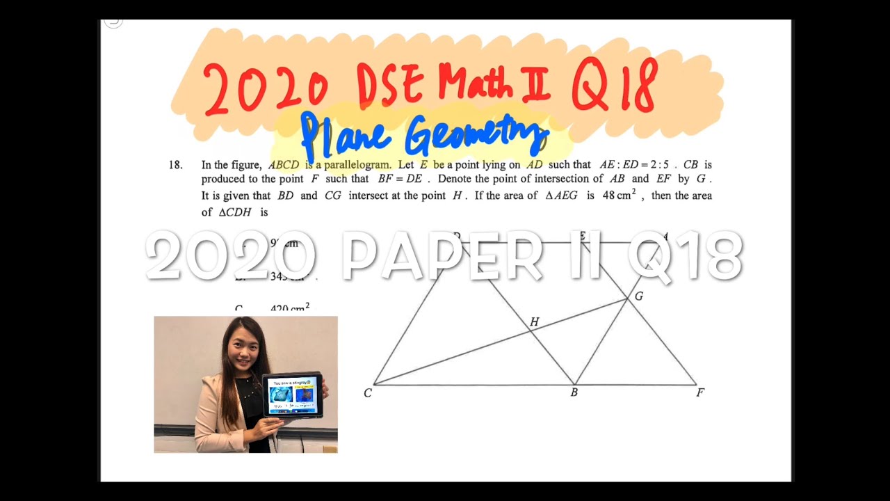 Plane Geometry - DSE 2020 Math Paper II Q18 - YouTube