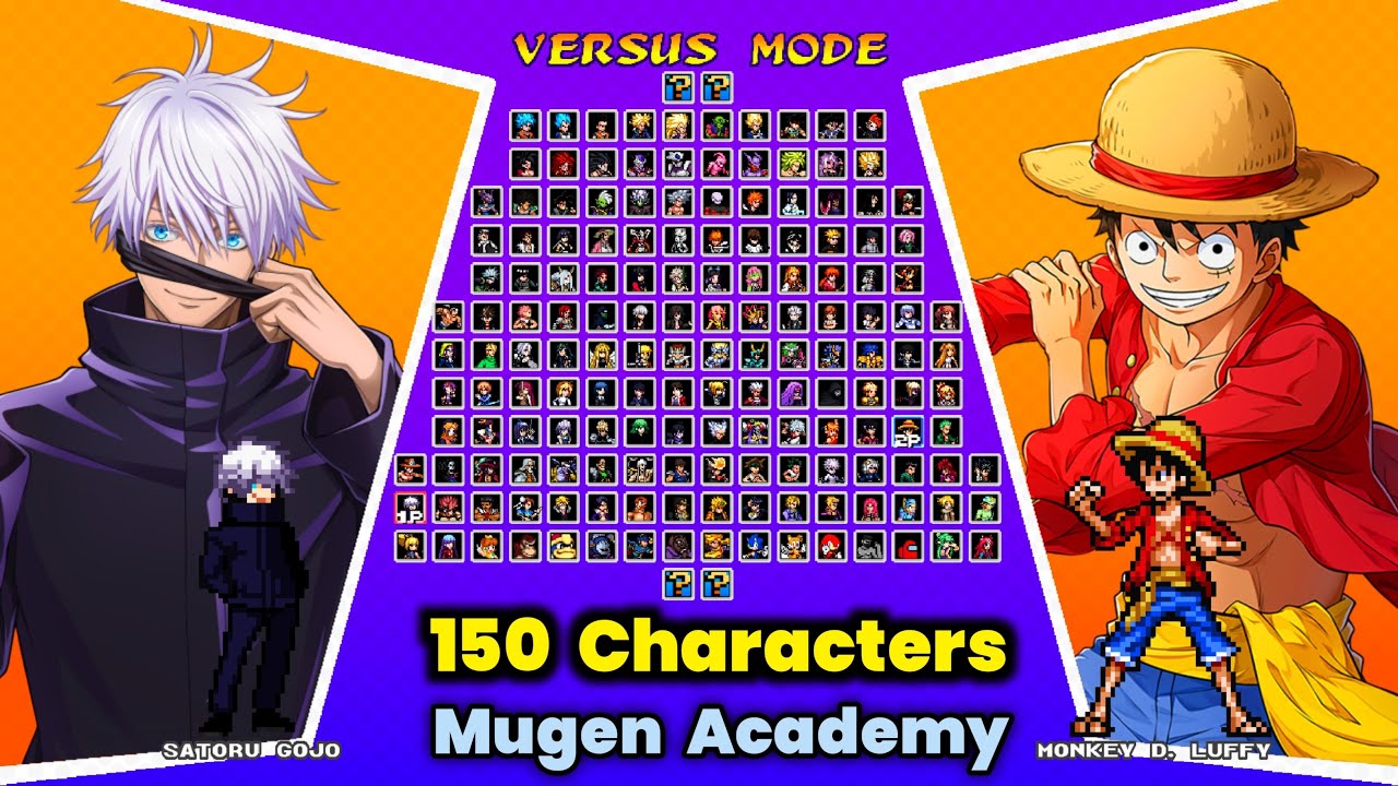 Anime Mugen Academy V1.2 Game [150 CHARACTERS] - YouTube
