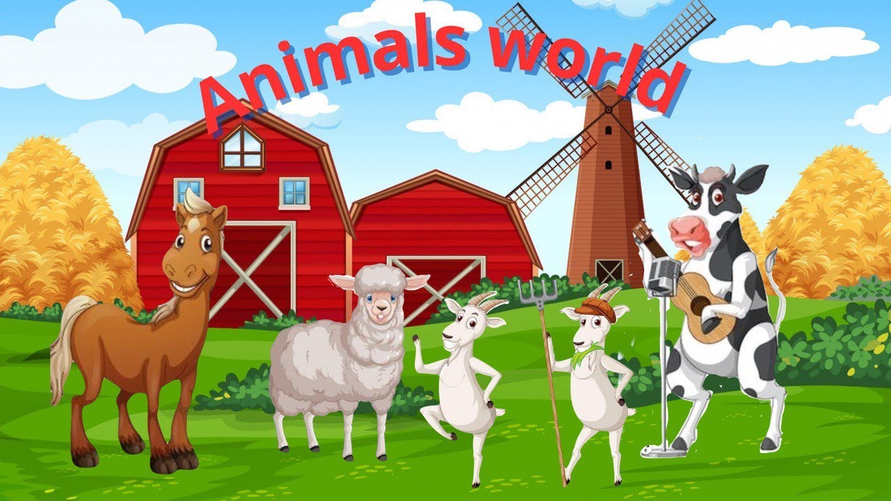 Farm animal sounds Farm animals for kids / let's learn animals - YouTube