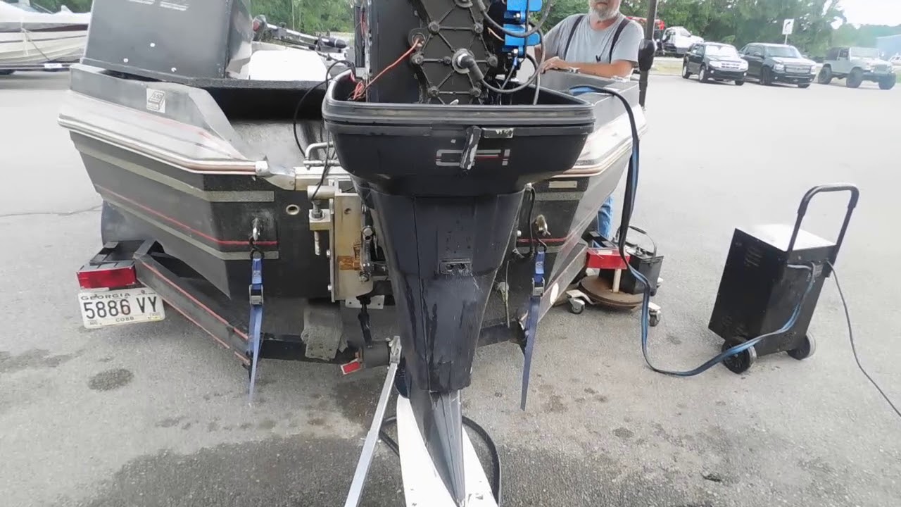 Force Outboard with New Used Lower Unit Final Running Video 7 7 20 ...