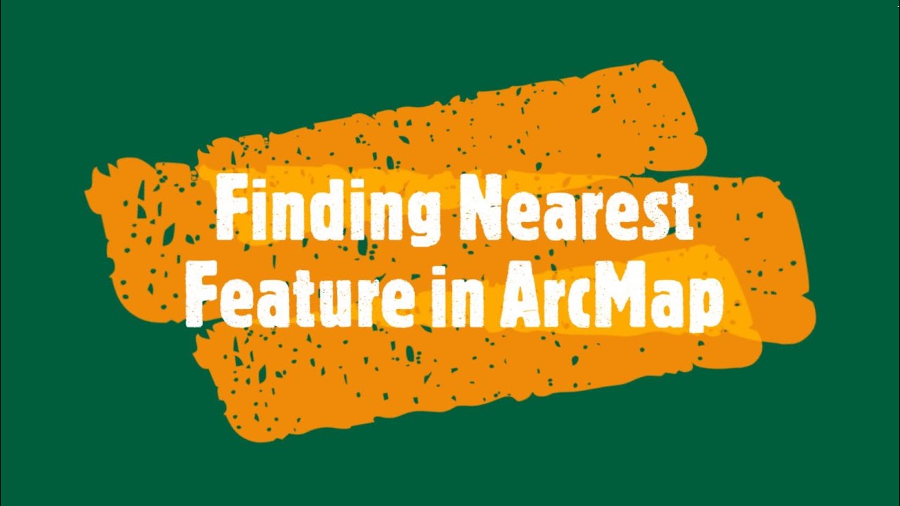 Finding Nearest Feature in ArcMap - YouTube