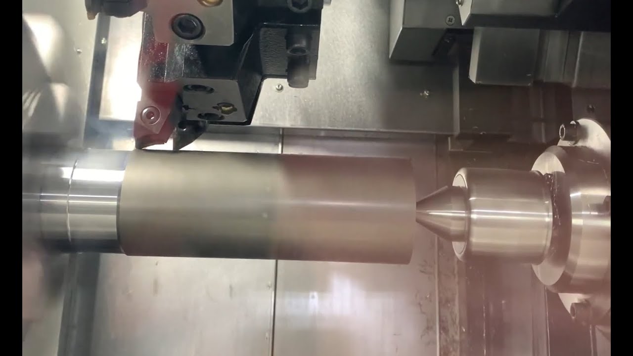 Prime Turning on Nakamura Tome SC300 using Mastercam - YouTube