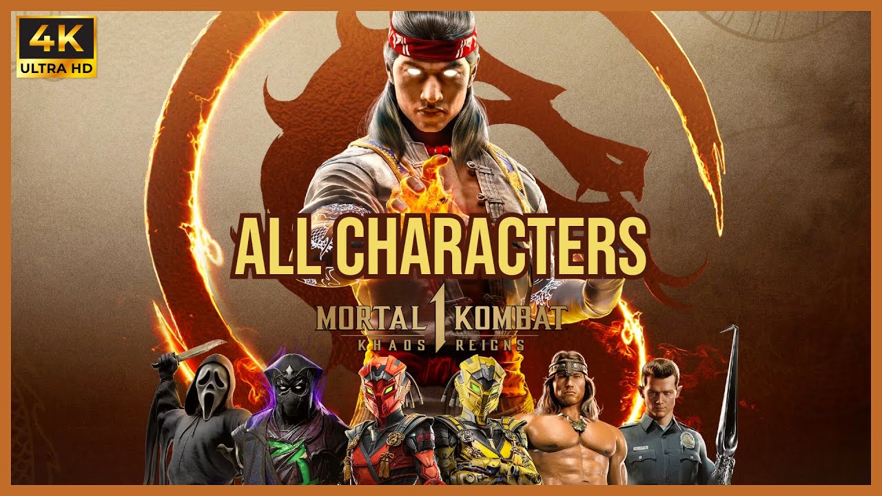 Mortal Kombat 1 / MK1 Khaos Reigns - All characters (4K PS5) - YouTube