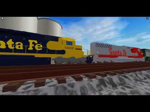 ROBLOX Santa Fe Manifest Train Passes Oneida IL with BNSF 9647 (Vomit Bonnet) Trailing. (1998 ...