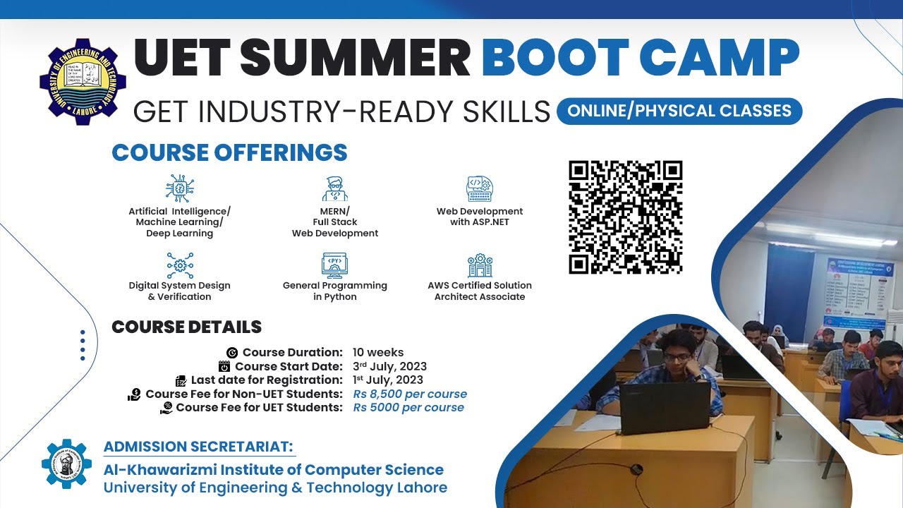 UET Summer Boot Camp Orientation Session - YouTube