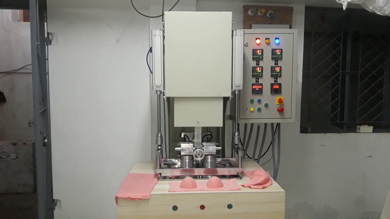 Bra cup mould machine B.B. Enterprise - YouTube