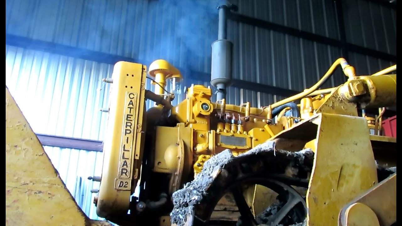 1941 Caterpillar D2 5J Rebuild Part 16 Go For Main Engine Start - YouTube