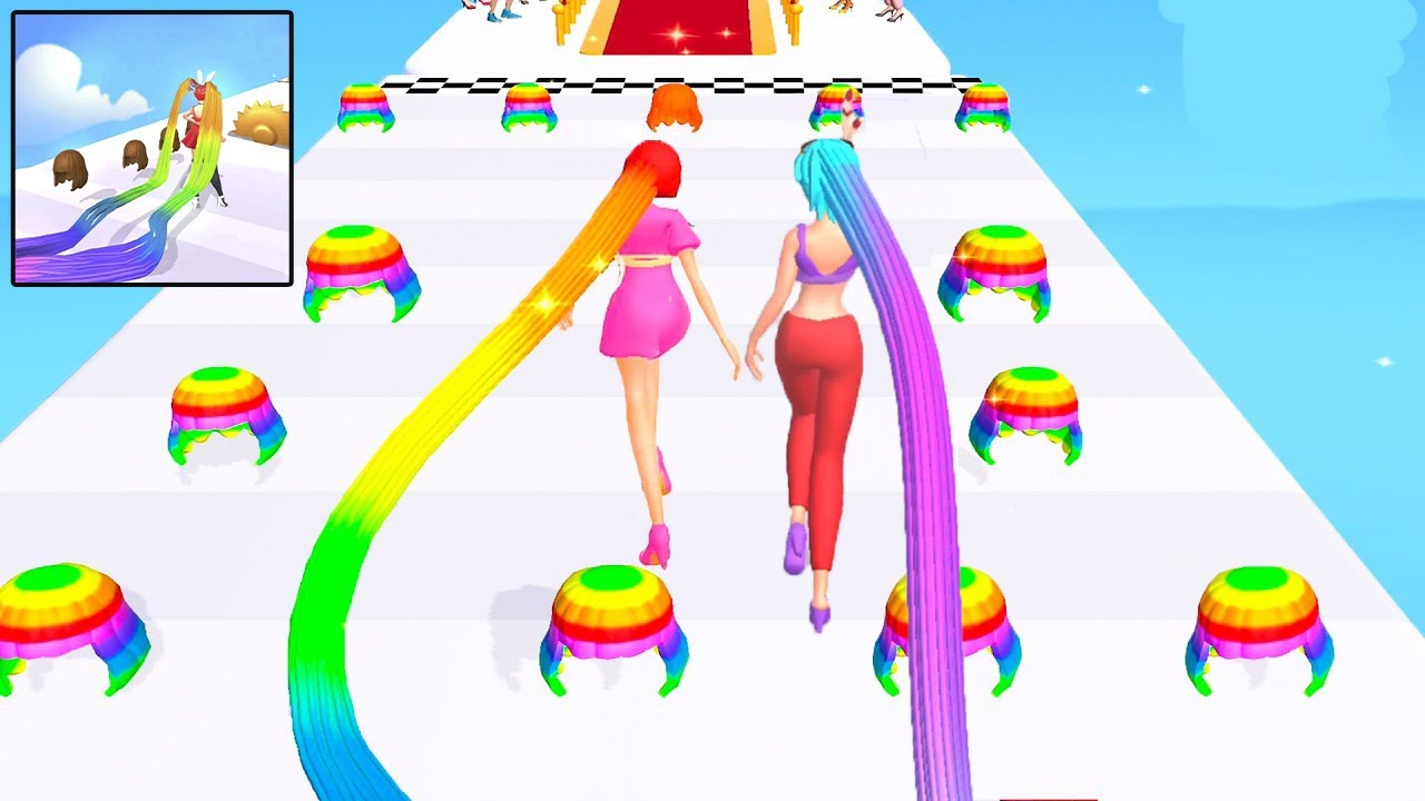 Hair Chllenge Game 🌈👩 All Levels Android,ios - YouTube