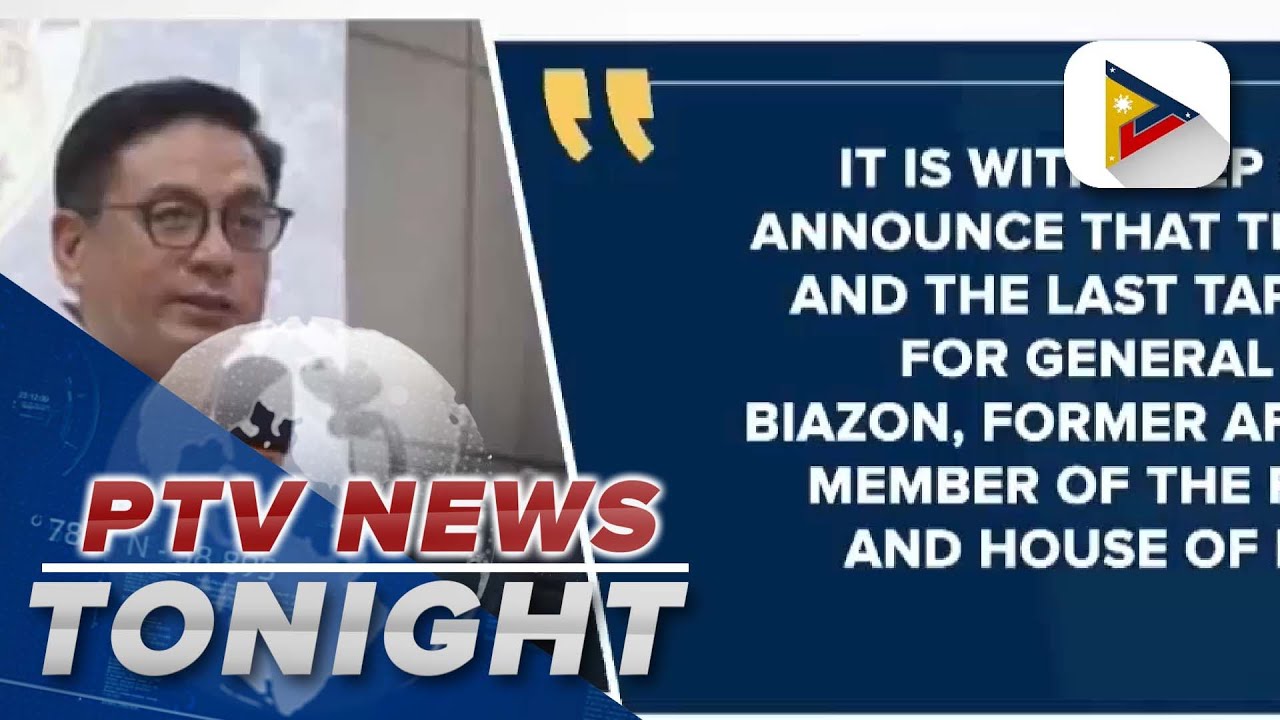 Former senator, AFP chief Rodolfo Biazon passes away at age 88 - YouTube