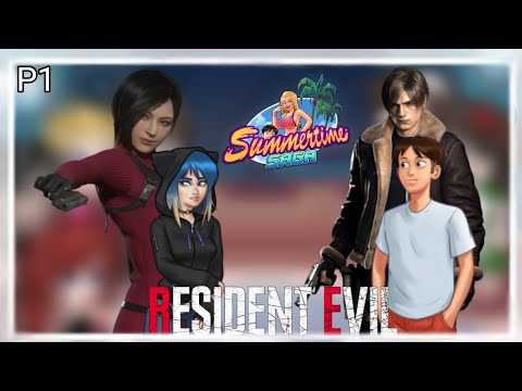 Mc as Leon S Kennedy & Eve as Ada Wong - Summertime Saga -react to - AU - 1/2-2x