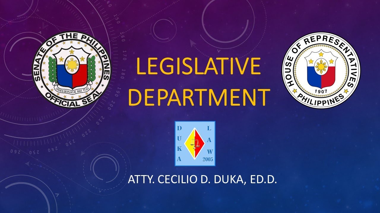 LEGISLATIVE DEPT - YouTube