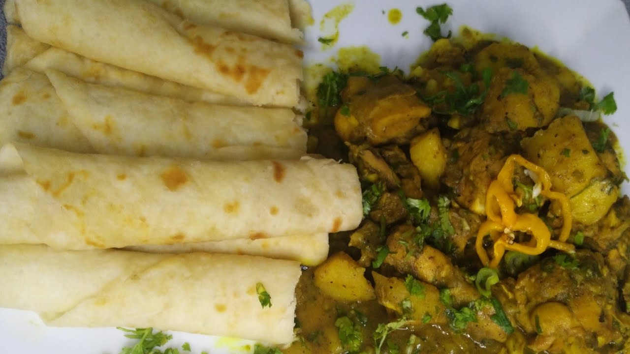 Jamaican Indian Curry Chicken & Roti #Jamaican #currychicken # ...