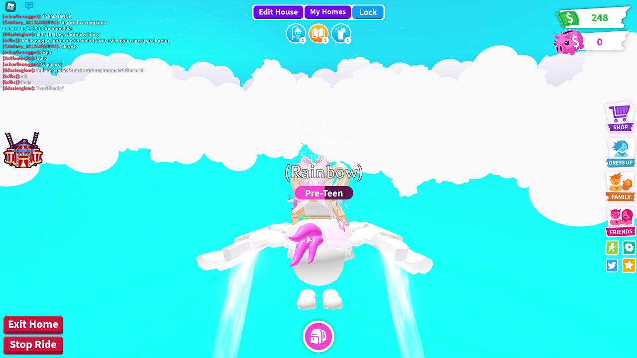 Making my unicorn Rainbow flyable and rideable!!! P.S. Im flying to the ...