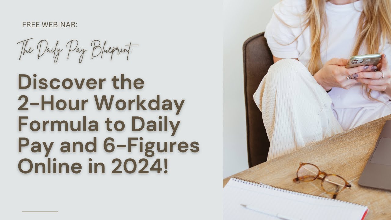 Daily Earnings with Just 2 Hours The Daily Pay Blueprint for 6 Figure ...