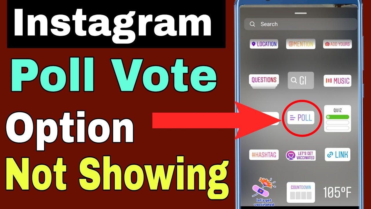 Poll Vote Option Not Showing On Instagram || How To Get New Poll Vote ...