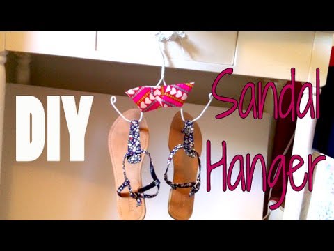 DIY: Sandal Hanger :) - YouTube