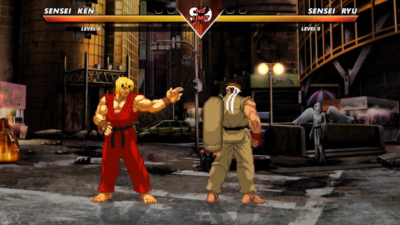 SENSEI KEN vs SENSEI RYU - The most epic fight ever made ! - YouTube