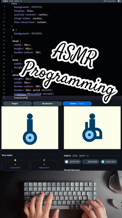 CSS Battle #232: ASMR Coding Keyboard & Mouse #coding #asmr #cssbattle #html #webdev #keyboard # ...