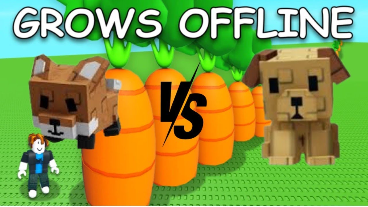 Comparing the red fox and the golden lab in Roblox Grow a Garden - YouTube