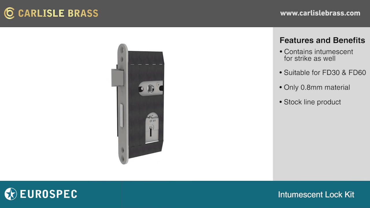 Intumescent Lock Kit - YouTube