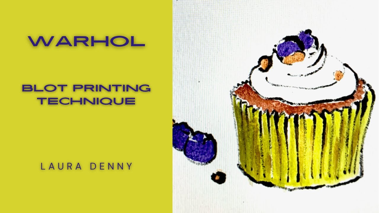 Andy Warhol Blot Printing Technique - YouTube