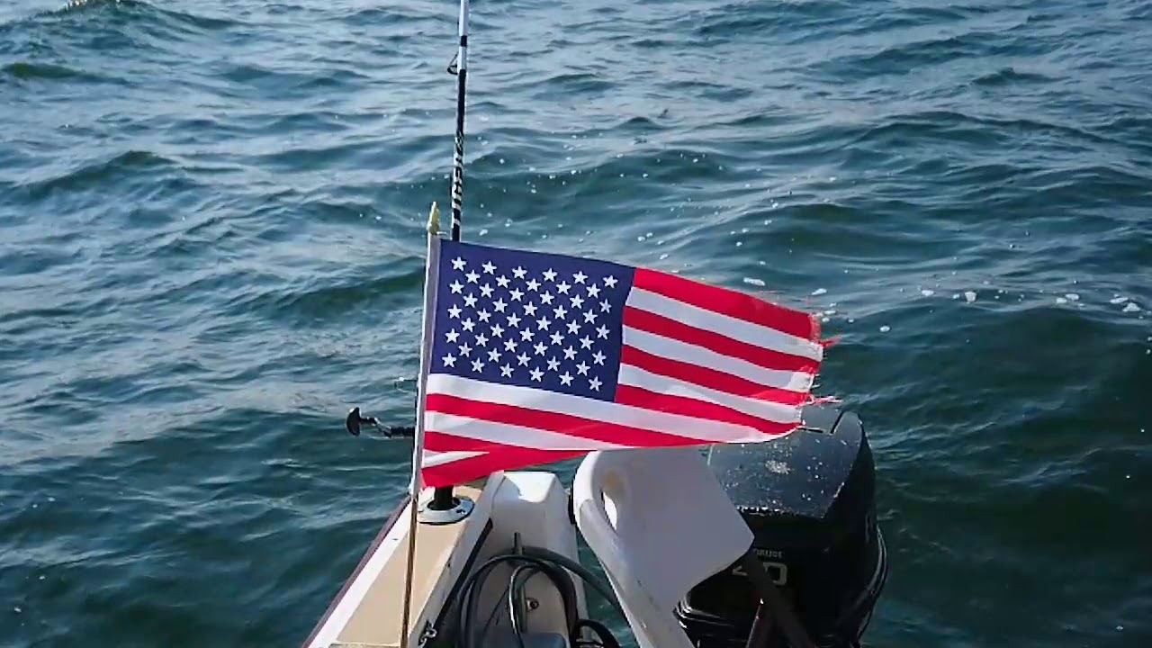 American Flag Flapping In The Wind At 960FPS - Boating - Slow Motion ...