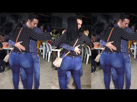 Que DOTES se CARGA esta PRECIOSA CHICA de blusa NEGRA bailando ARREMANGADITO