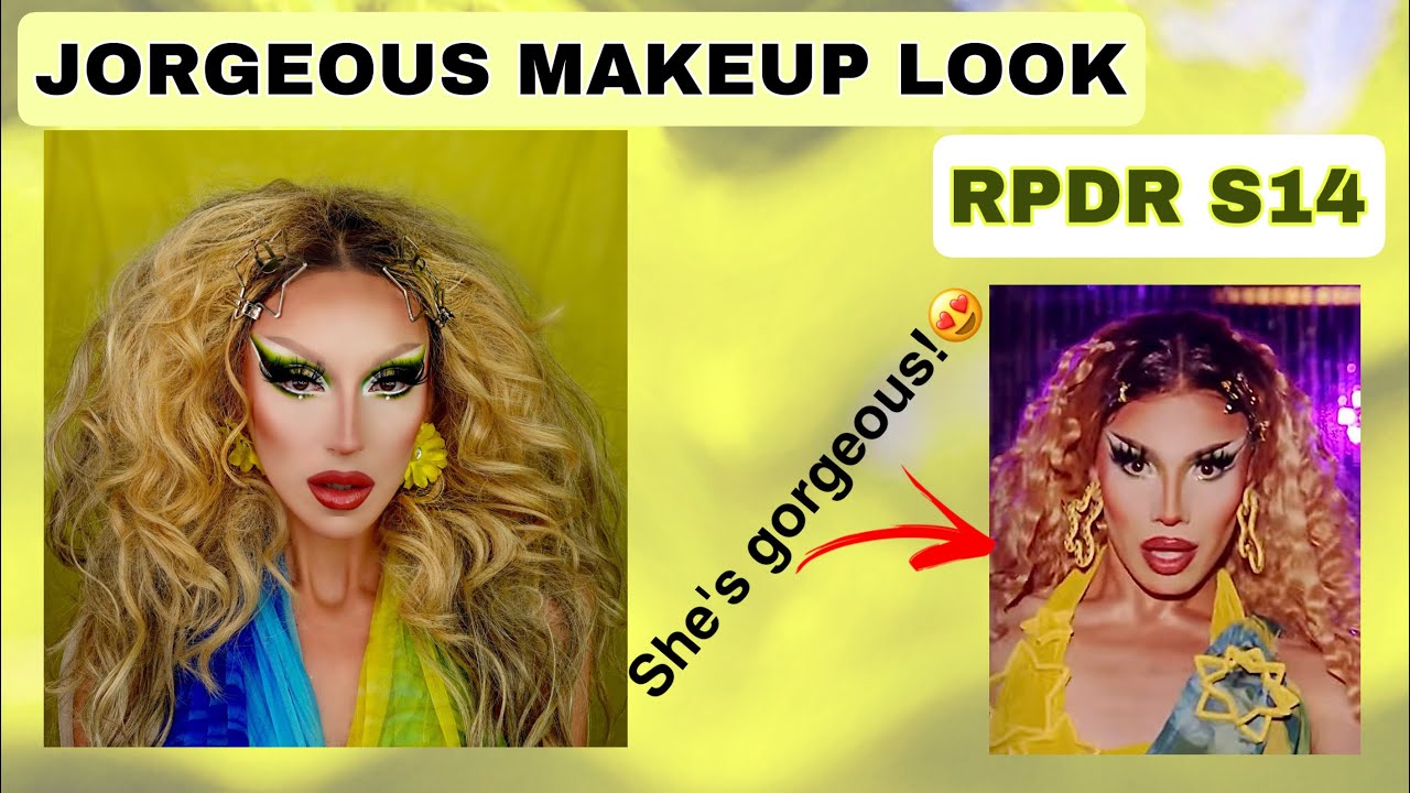JORGEOUS MAKEUP TUTORIAL, RUPAULS DRAG RACE SEASON 14 - YouTube