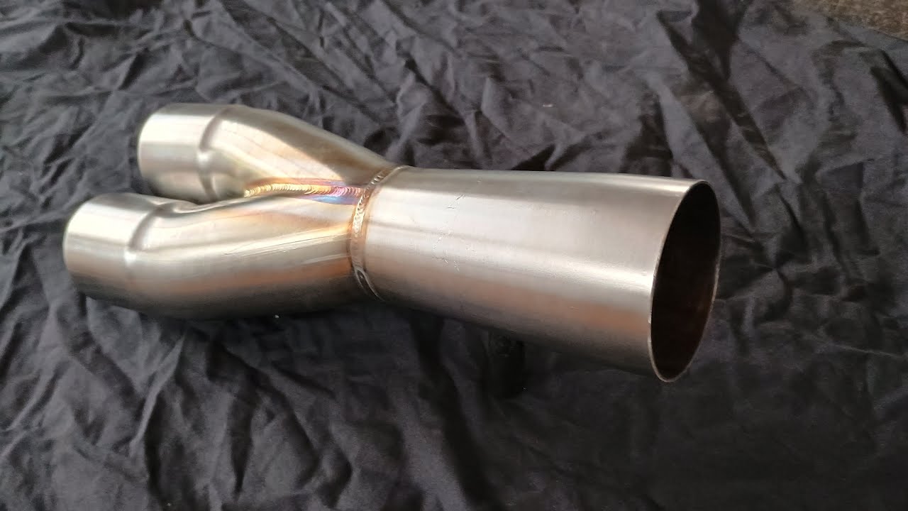 EXHAUST FABRICATION - 2-1 COLLECTOR WITH MERGE CONE - YouTube
