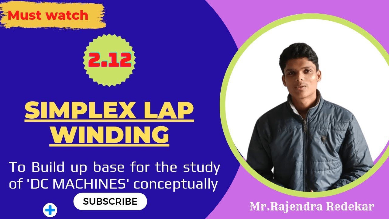 Simplex Lap Winding| DC Machines| - YouTube