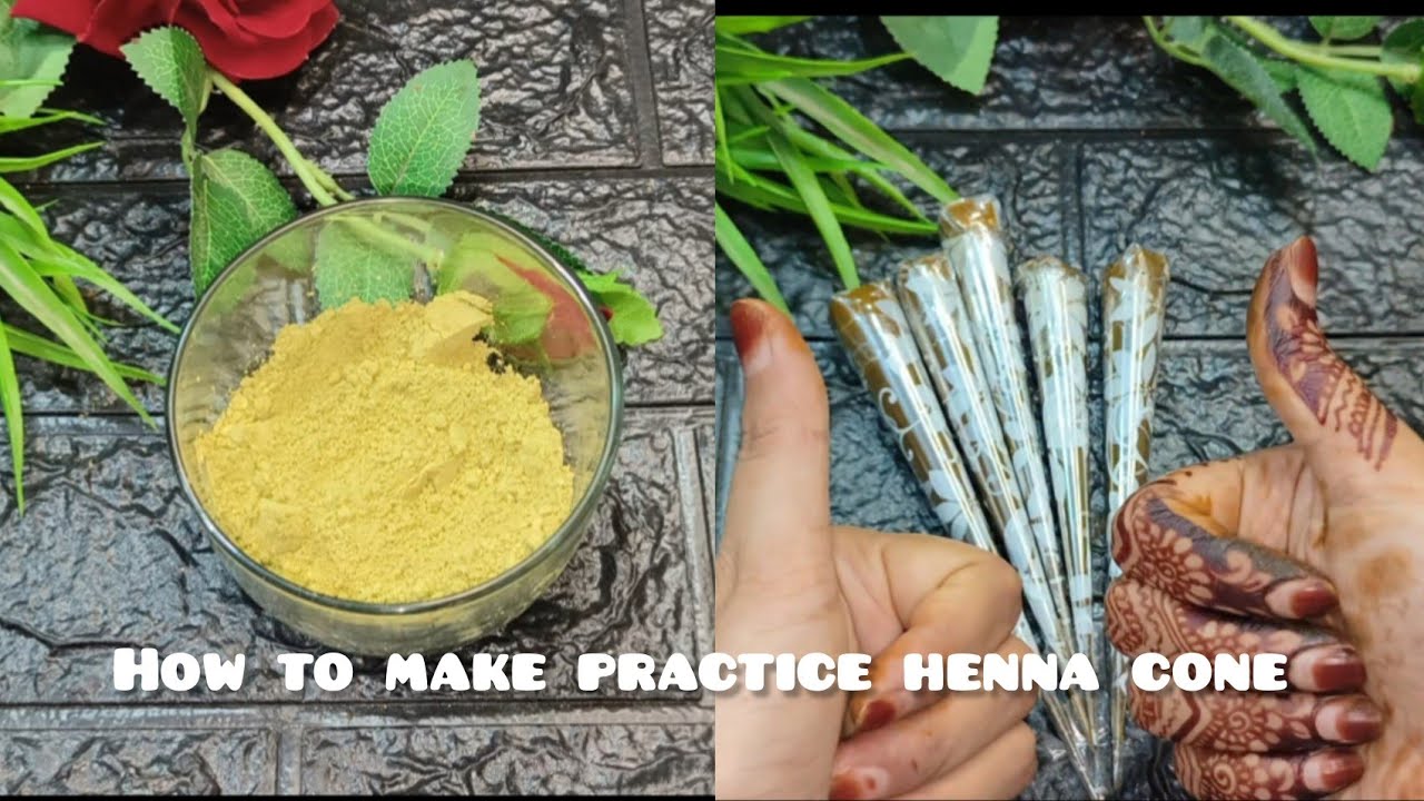 How I make my stainless henna cone || How to make perfect practice ...