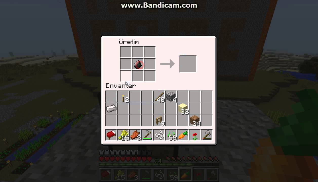 Minecraft Çakmaktaşı Ve Çelik Yapımı - YouTube