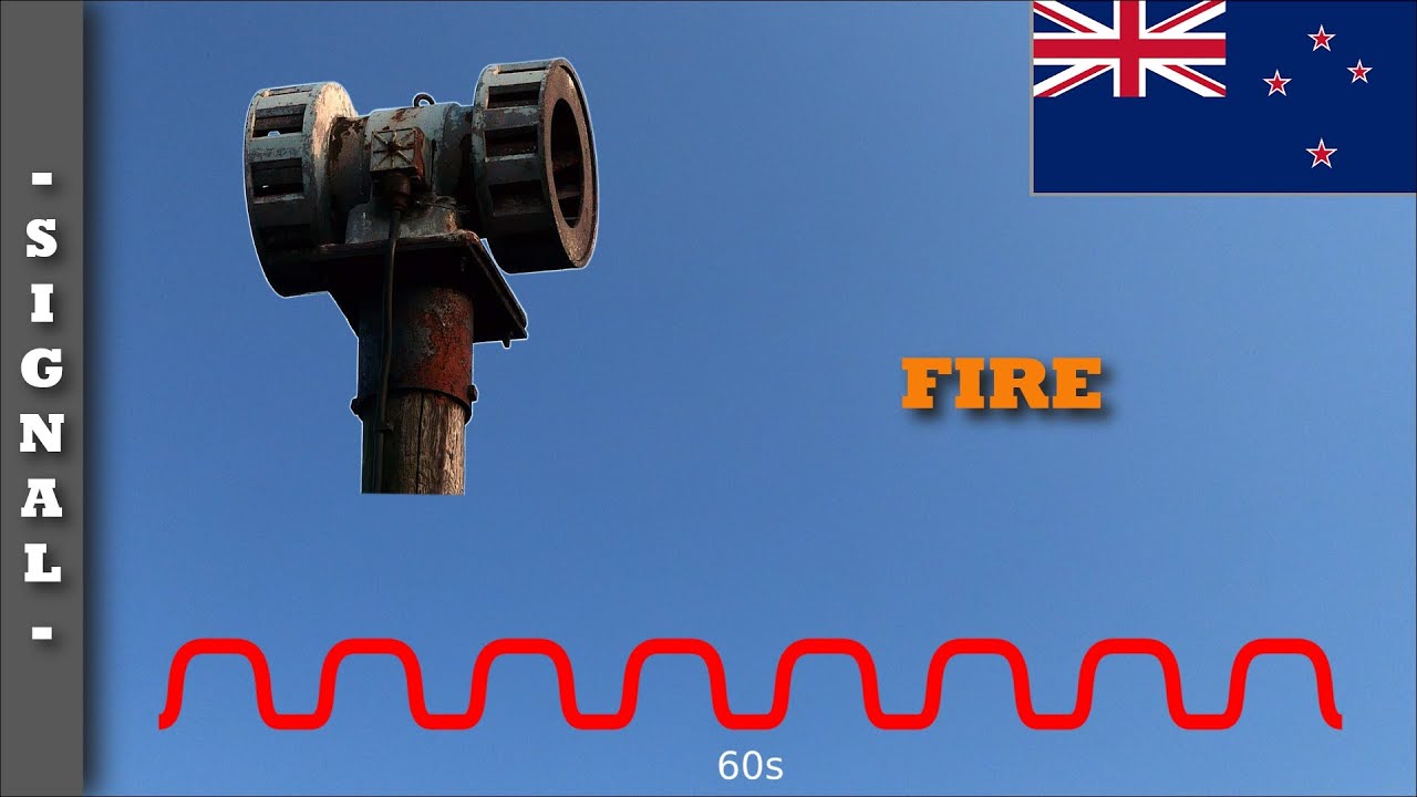 Siren signal "FIRE" (New Zealand 🇳🇿) | Carter 1H - YouTube