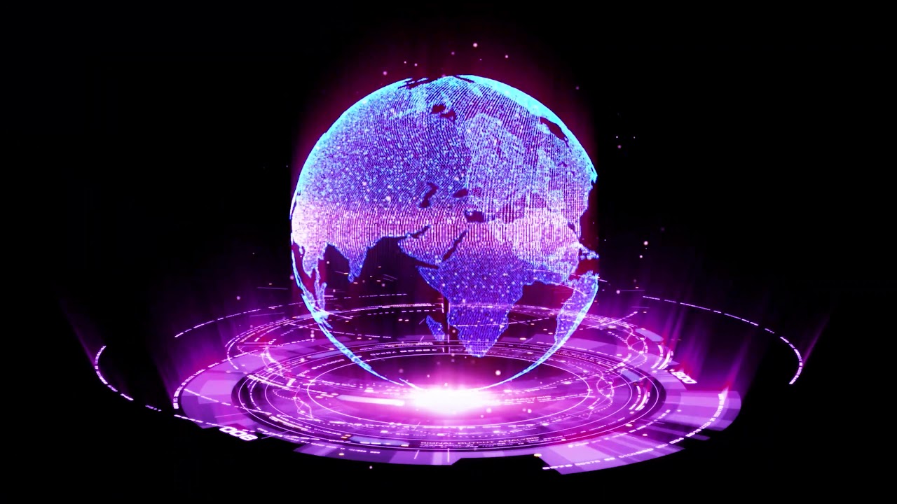 FREE Intro Templates - NO Text - Global Motion LOGO Reveal in Purple ...