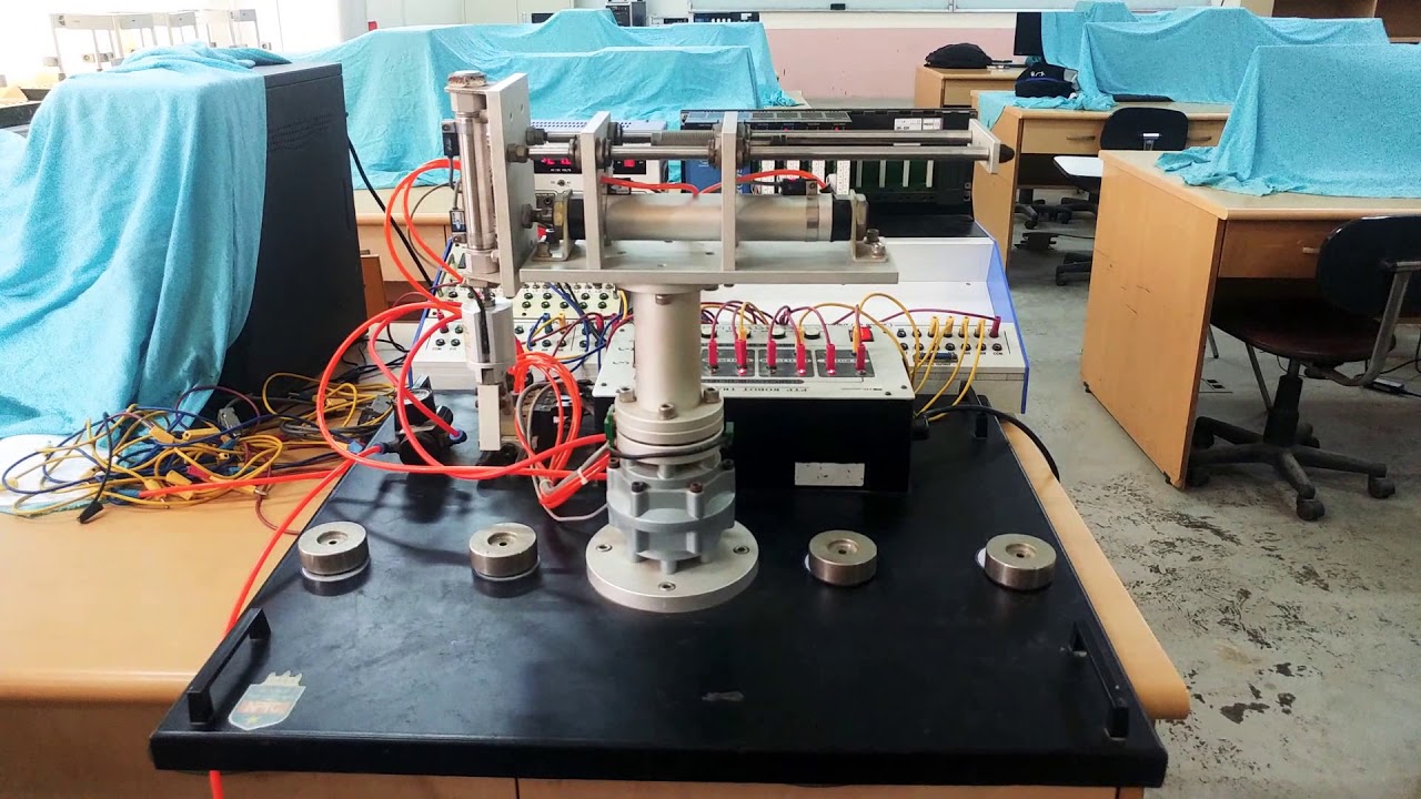 Arm Robot use PLC and Pneumatic Control - YouTube