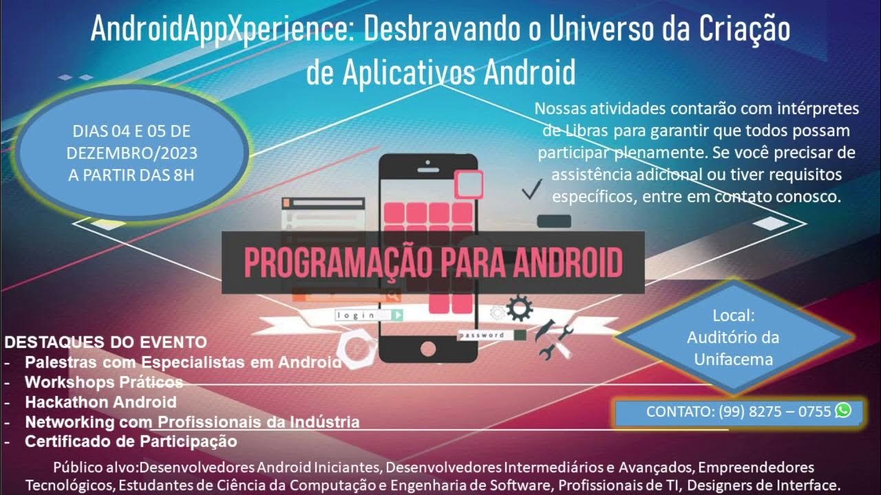 EVENTO: "AndroidAppXperience: Desbravando o Universo da Criação de ...