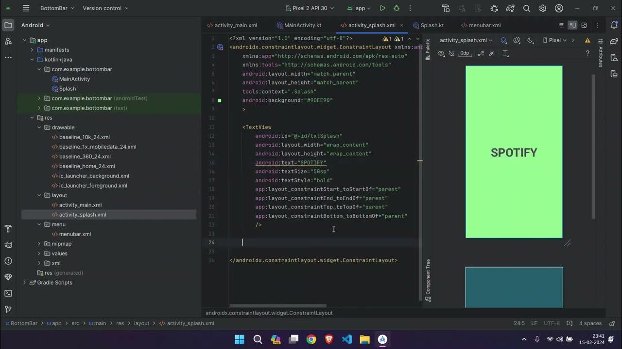Creating a Splash Screen in Android using Kotlin and XML - YouTube