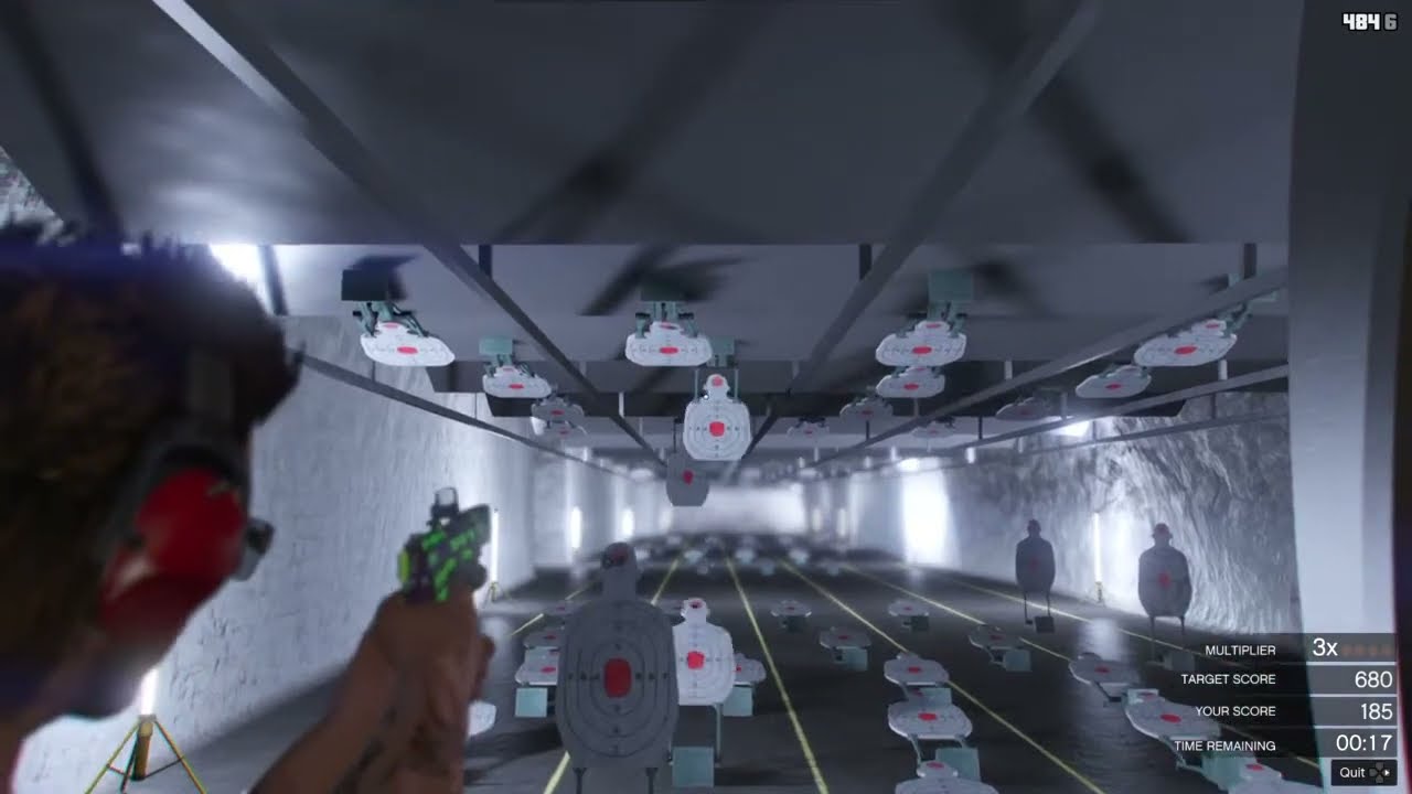 GTA Online Pistol Tier 3 (PS4) Shooting Range - Underground Bunker ...